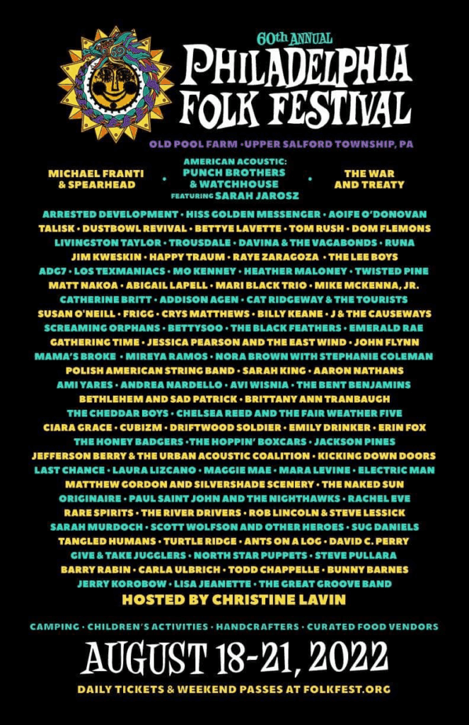 Previous Lineups - Philadelphia Folk Festival